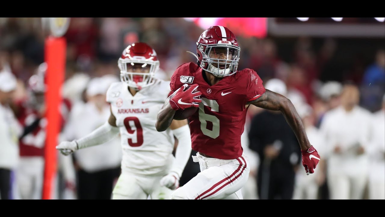 Alabama Football Highlights: 48-7 Victory Over Arkansas - YouTube