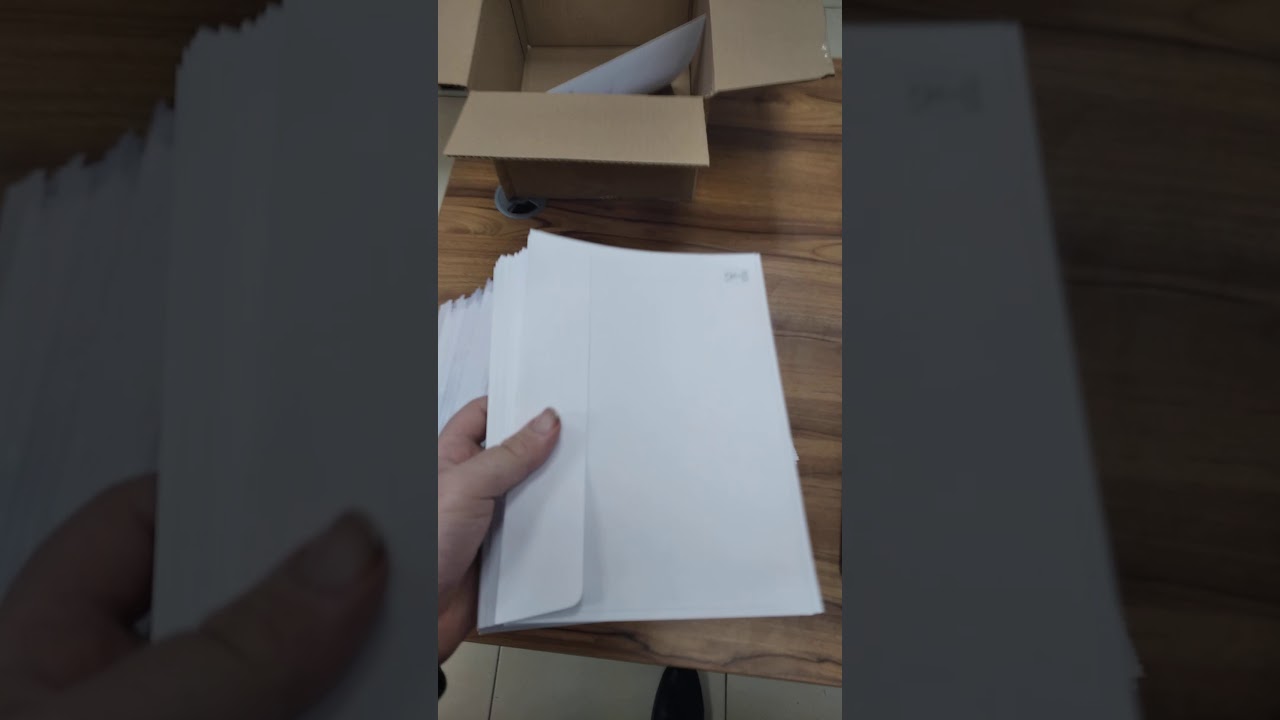 Scary face opening envelopes - YouTube