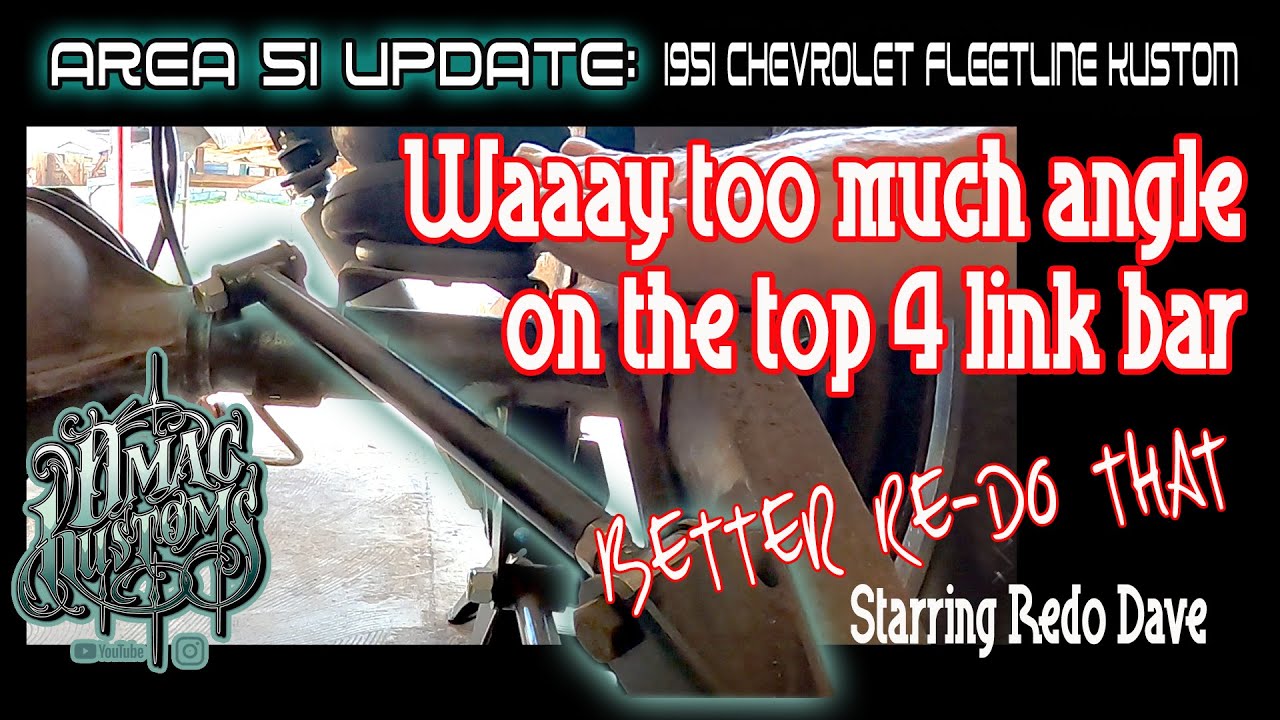 Area 51 Update: Fixing the top 4 link bars angle with the fandangle ...