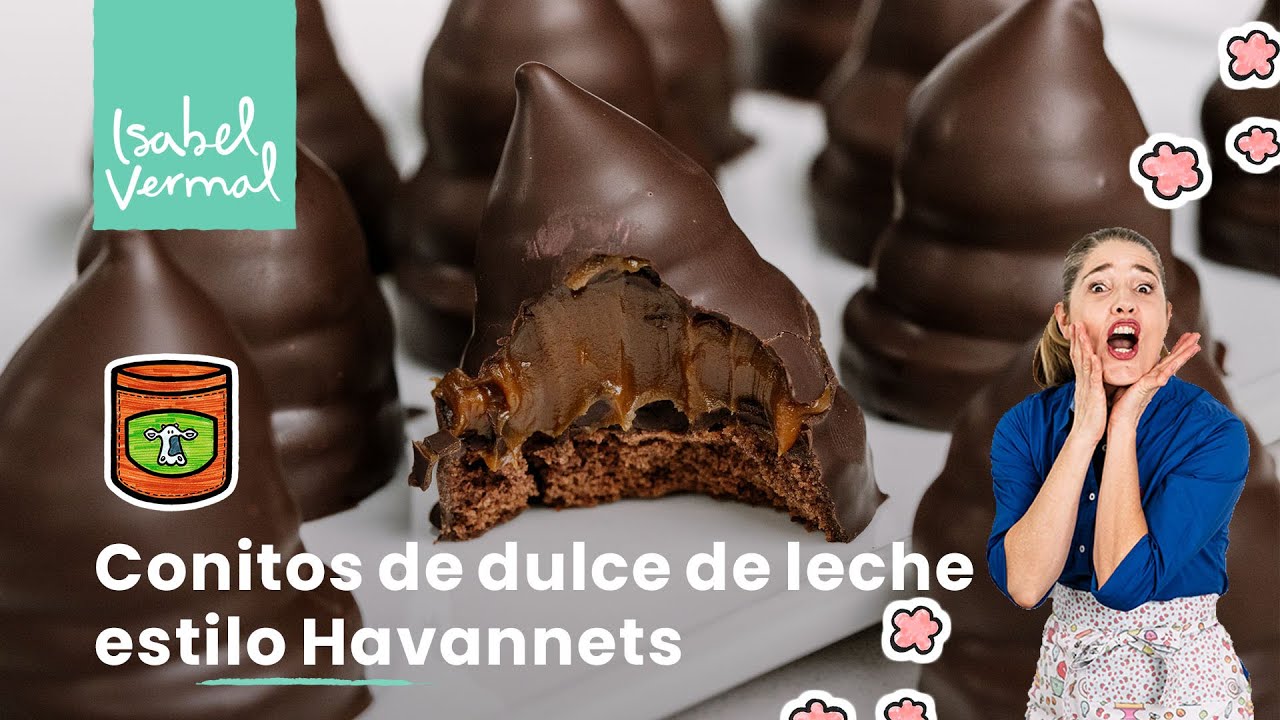 Conitos de dulce de leche estilo Havannets - YouTube