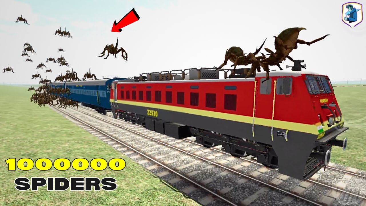 CAN MILLIONS SPIDERS STOP THIS MOVING TRAIN | INDIAN BIKE DRIVING 3D | RGS SECRET | TECH GAME ...
