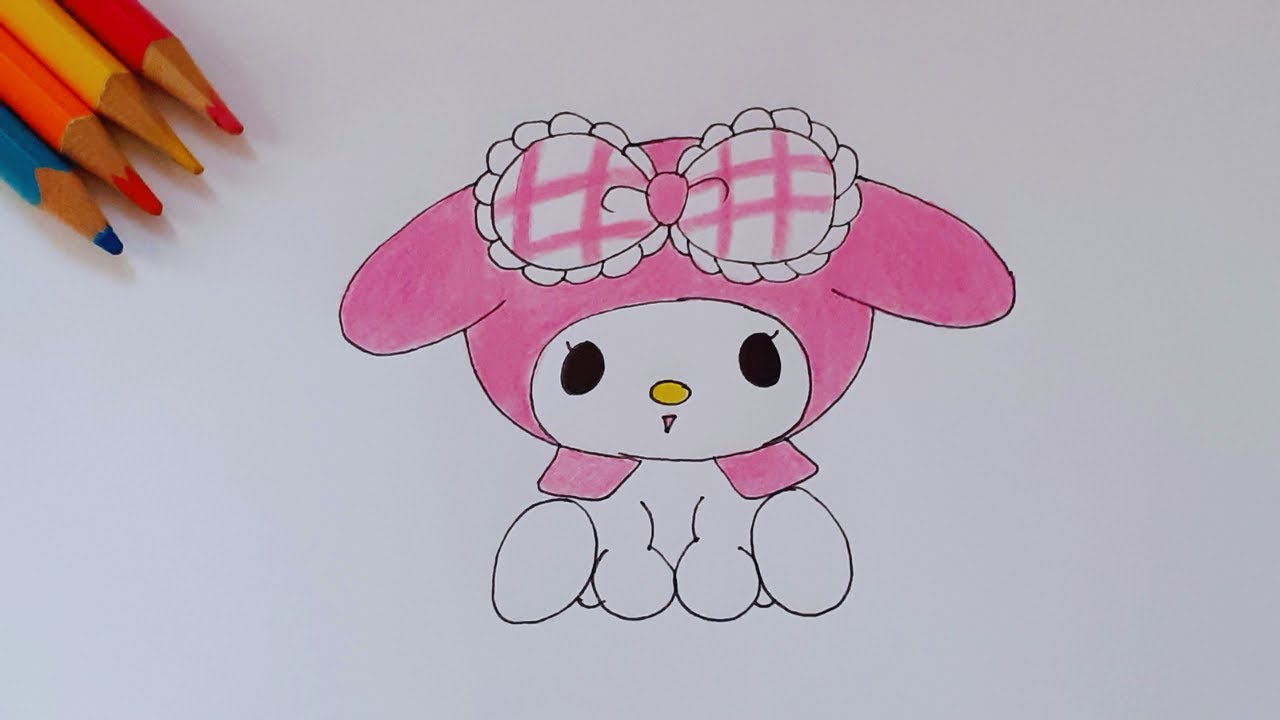 How to draw My Melody easy||sanrio charmmy kitty - YouTube