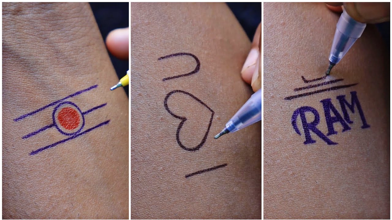 How to make I♥️U tatu // RAM with dhanus how and damroo with Tilak ...