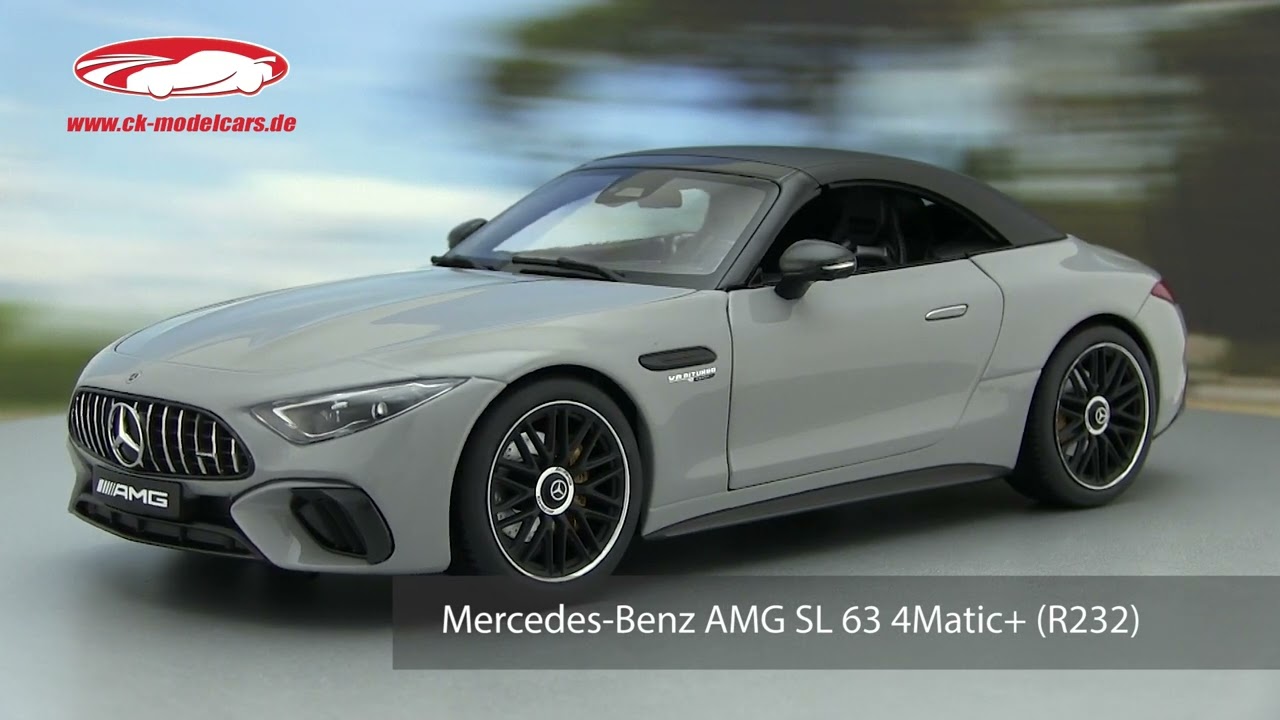 ck-modelcars-video: Mercedes-Benz AMG SL 63 4Matic+ (R232) alpin grau ...