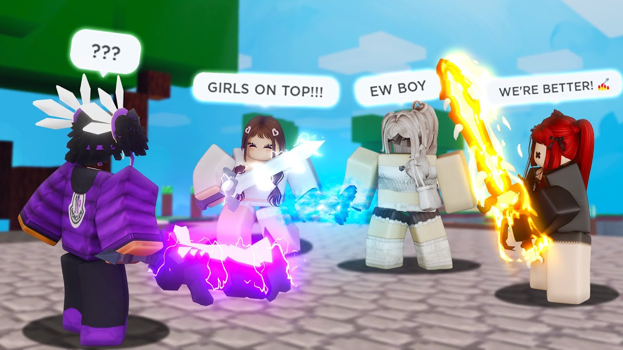 I FOUND a GIRLS ONLY CLAN in ROBLOX BEDWARS... - YouTube