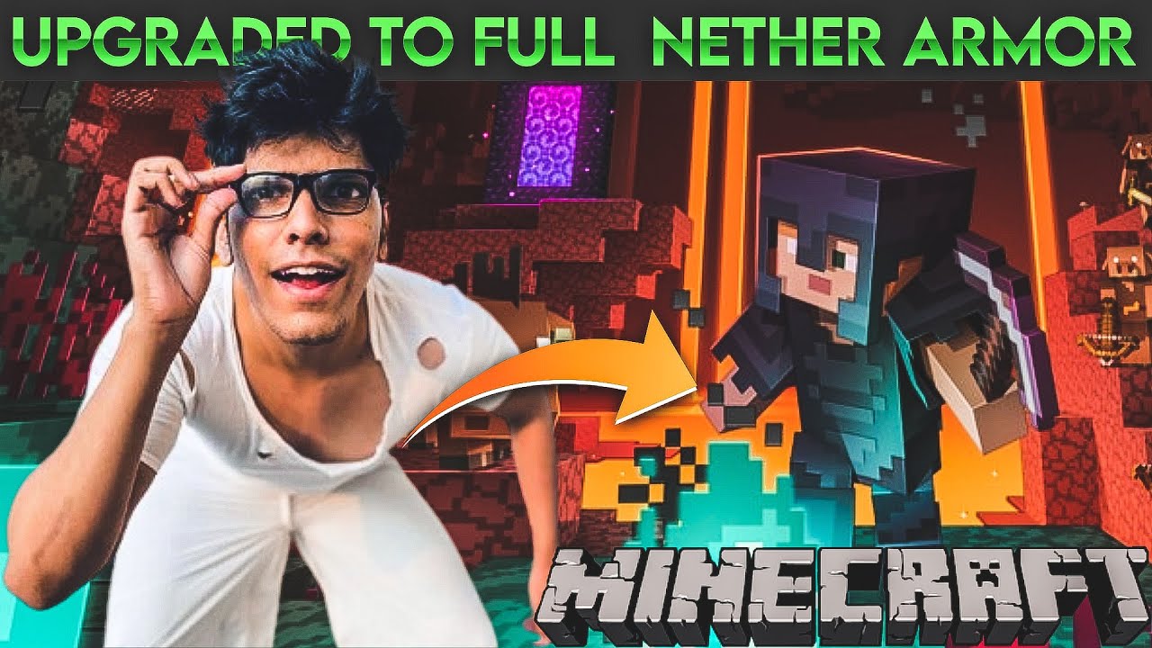 I MADE FULL NETHERITE ARMOR AND TOOLS IN MINECRAFT Ft. @Mythpat - YouTube