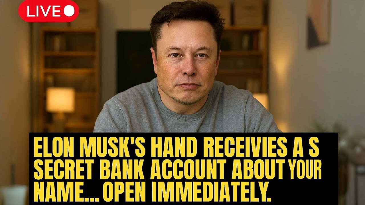 ELON MUSK'S HAND RECEIVES A SECRET BANK ACCOUNT ABOUT YOUR NAME... OPEN ...