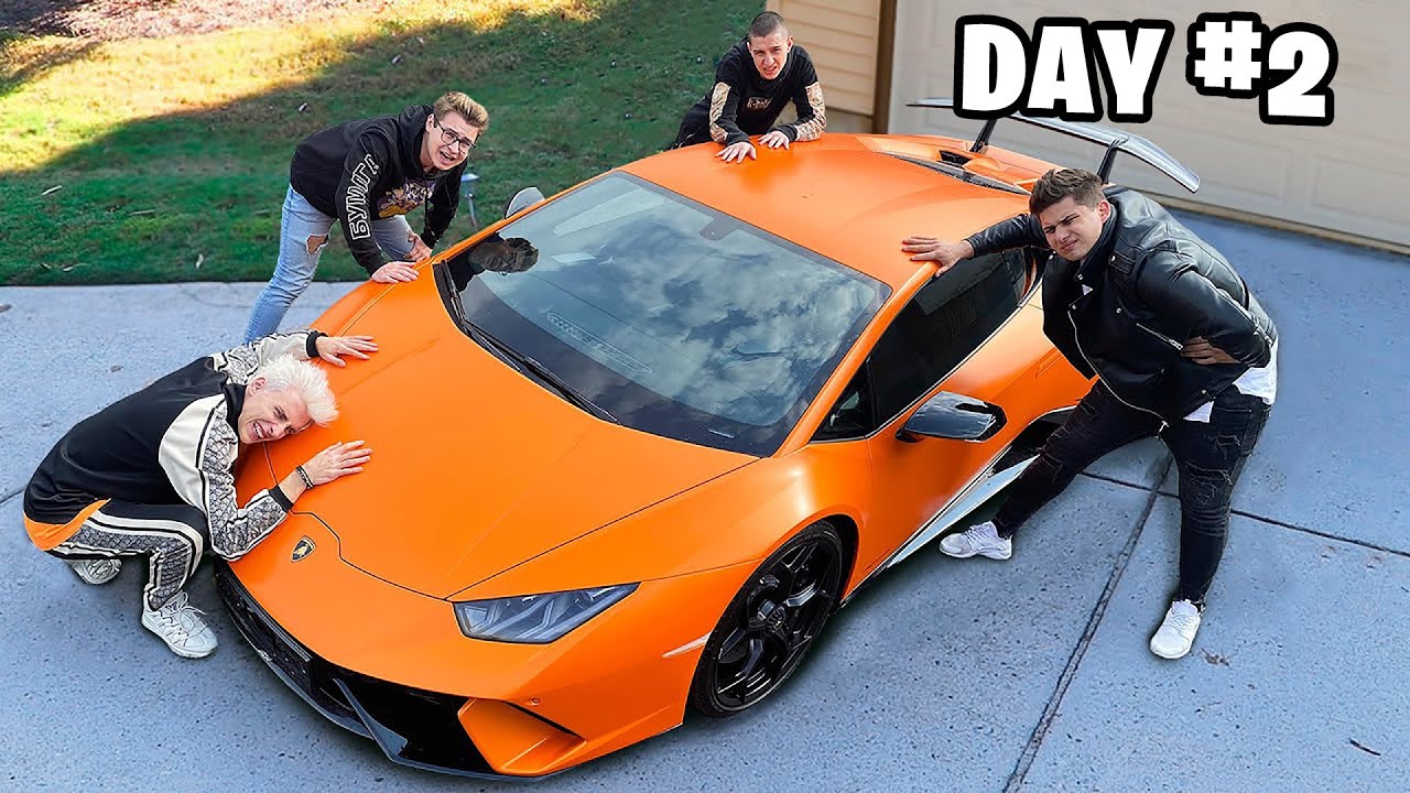 Last To Take Hand Off Lamborghini, Keeps It - Challenge - YouTube