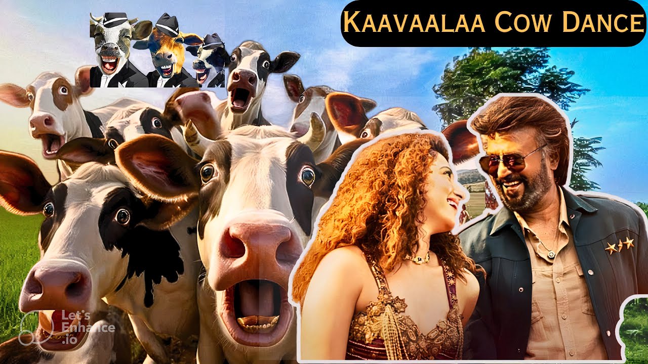 Kavalaya Song Cow Dance, Superstar Rajinikanth with Cow - JAILER ...