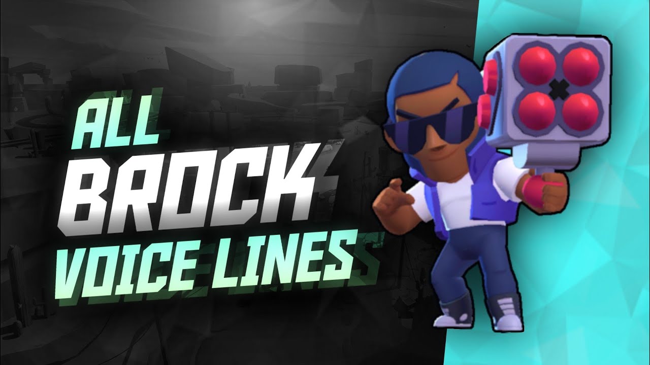 BROCK Voice Lines | Brawl Stars - YouTube