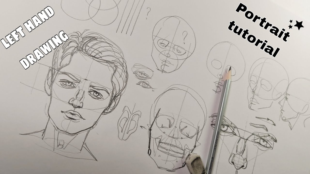 How to draw a Portrait / an imperfect Tutorial - YouTube