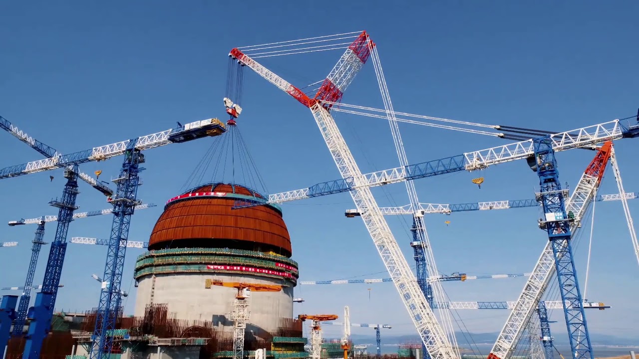 Constuction of the first chinese "Hualong One" reactor at fifth unit of ...