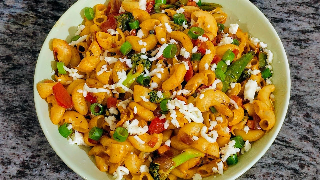 Vegetable Masala Macroni Pasta Recipe | Healthy And Tasty Recipe ...