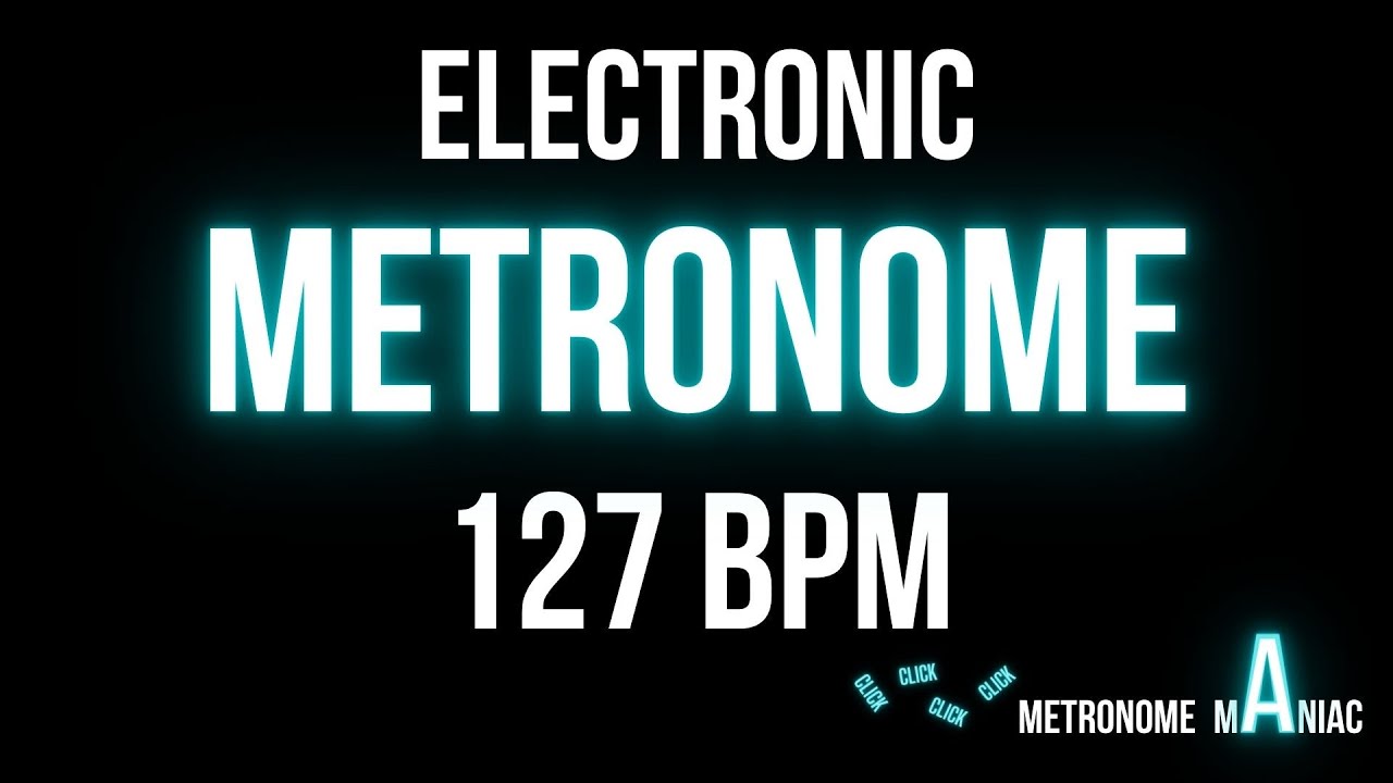Metronome 127 BPM - Electronic beep - YouTube