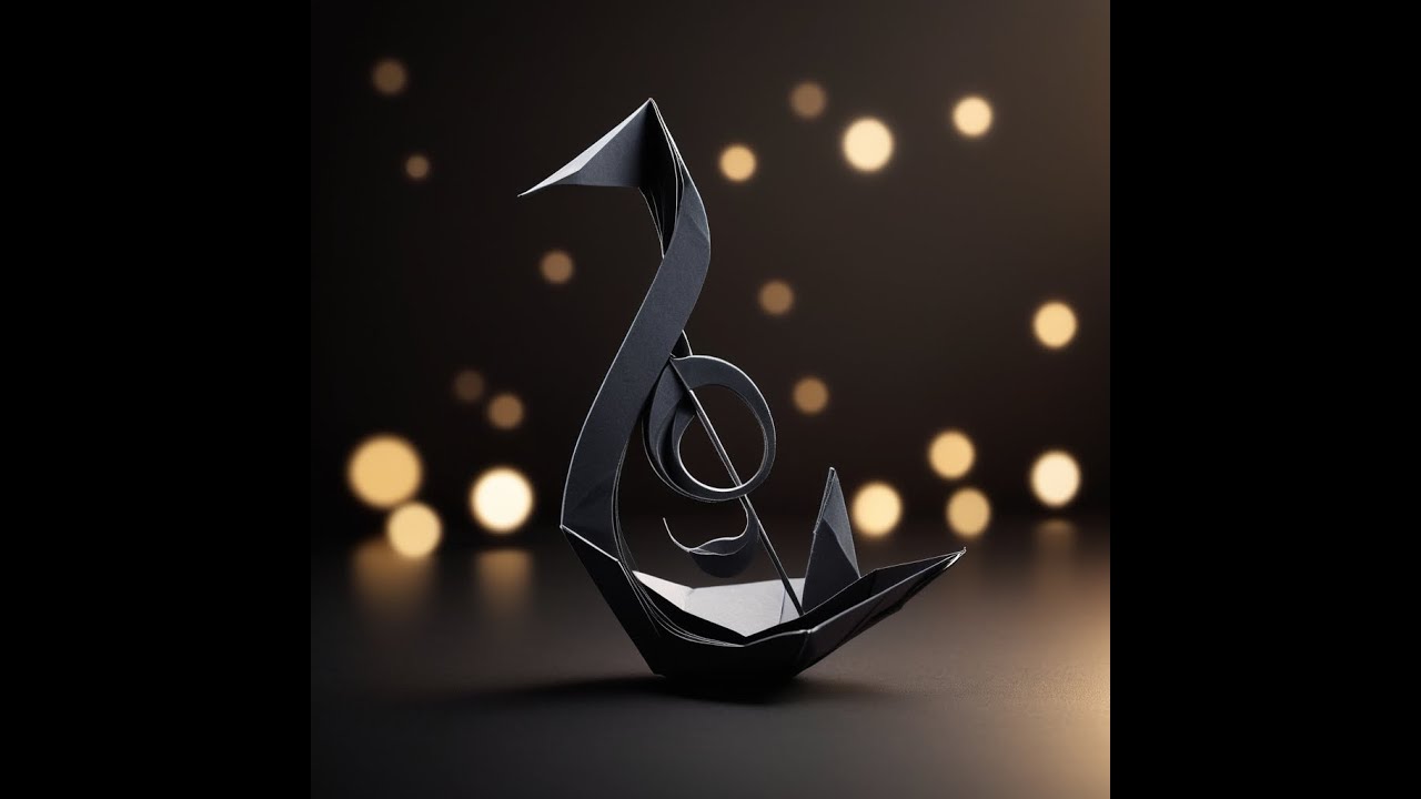 🎶 How to Make an Origami Musical Note – Easy Paper Craft Tutorial! 🎵 ...