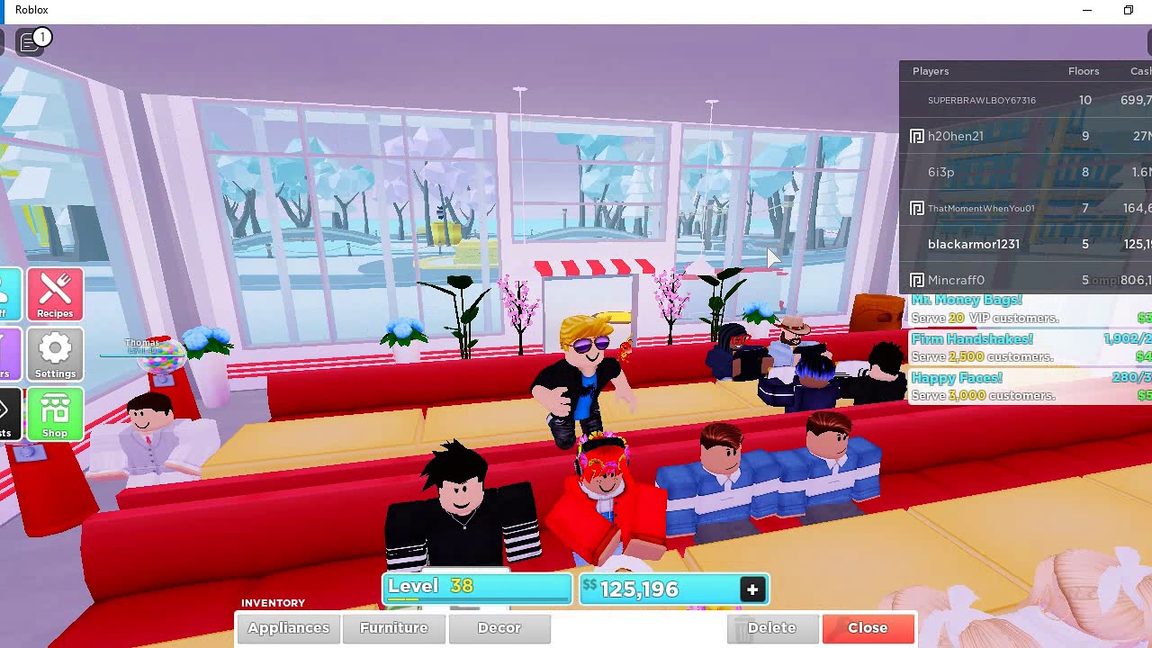 Playing My Restaurant And Get Many Stacks Of Presents On Roblox - YouTube