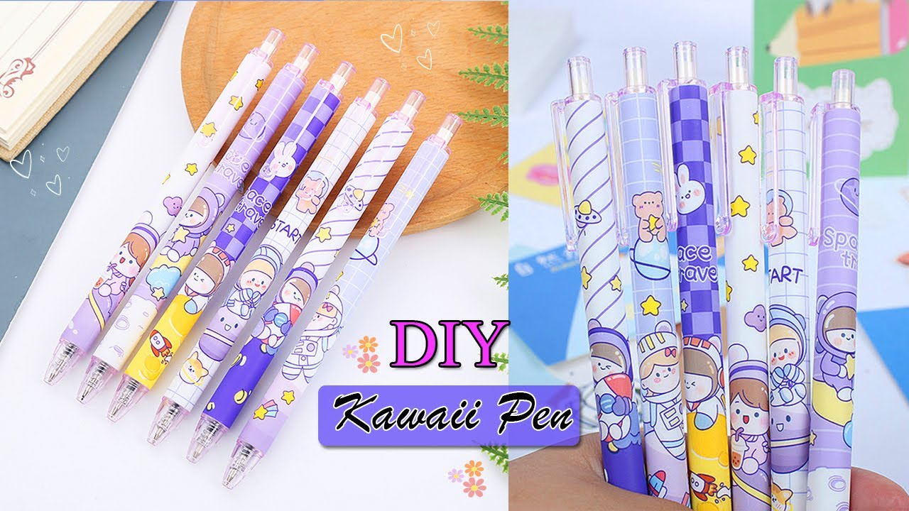 DIY Homemade kawaii pen decoration / How to decorate pen / Handmade ...