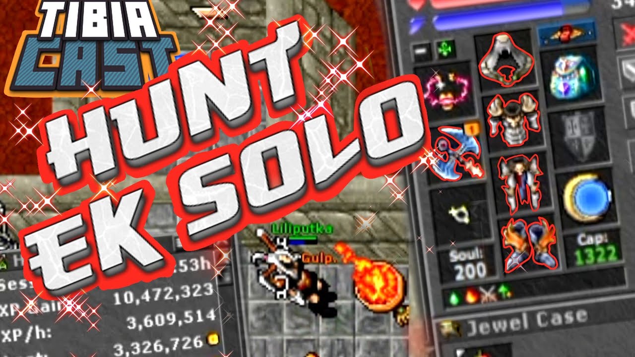 ek lvl 850 na hunt solo 🔥🔥 #tibia #tibiacast - YouTube