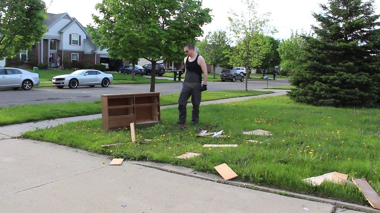 How to Deconstruct a Dresser in Two Minutes or Less - YouTube