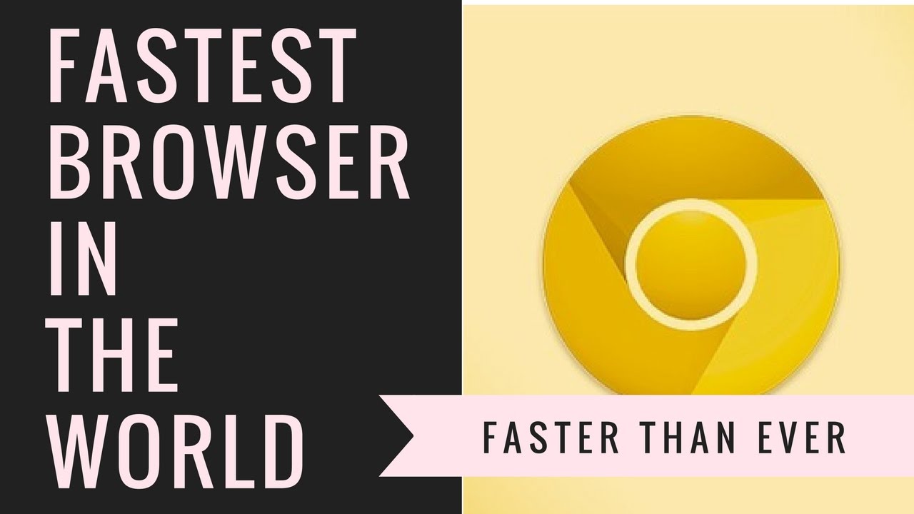 fastest browser in the world? - YouTube