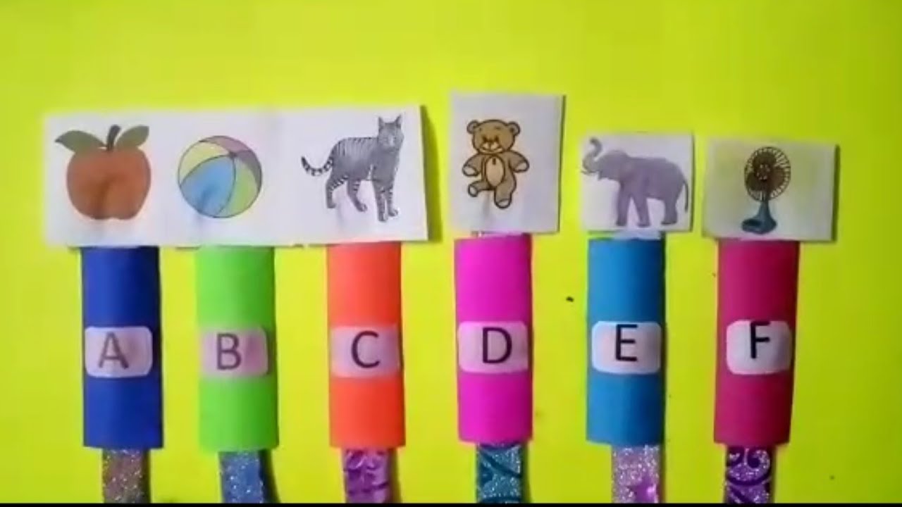 Alphabet and words TLM for LKG kids - YouTube