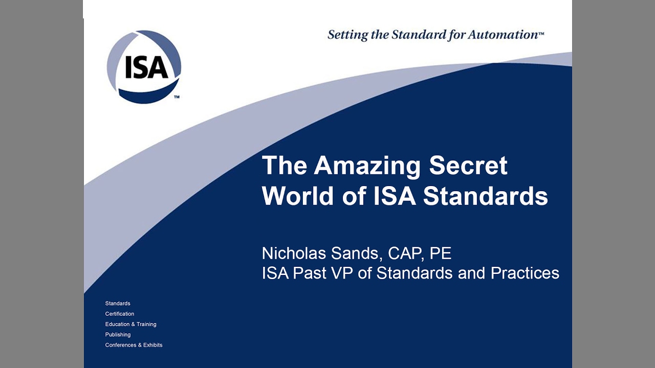 Amazing ISA Standards - ISA Mentor Program - YouTube