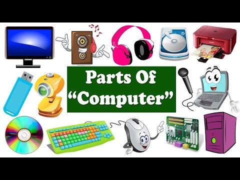 Learn Computer Parts//Parts of Computer//Computer all parts name//kidz ...