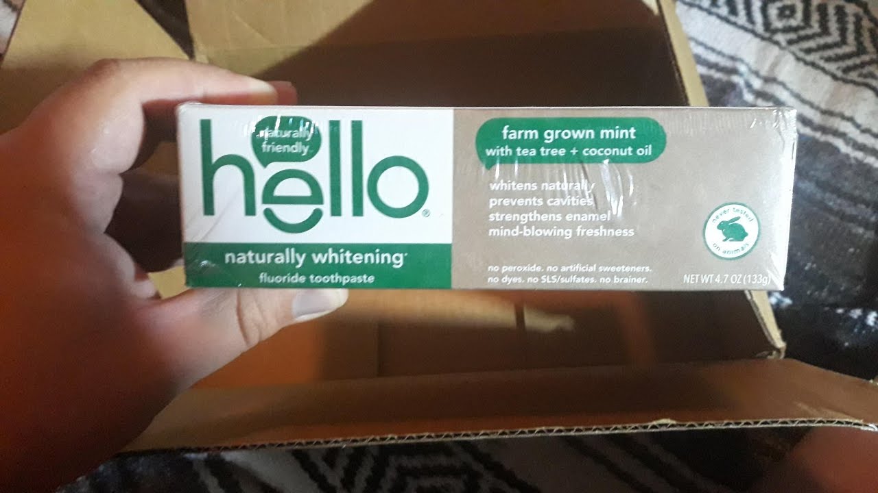 Hello Toothpaste (Farm Grown Mint) Unboxing - YouTube