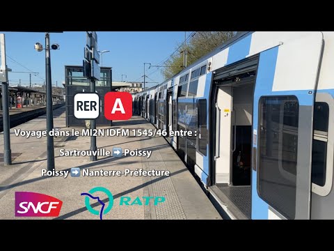 [RER A] Voyage dans le MI2N IDFM 1545/46 - YouTube
