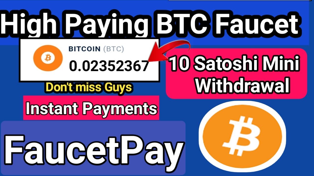 High Paying BTC Faucet Site || Unlimited Claim | 10 BTC Satoshi Mini ...