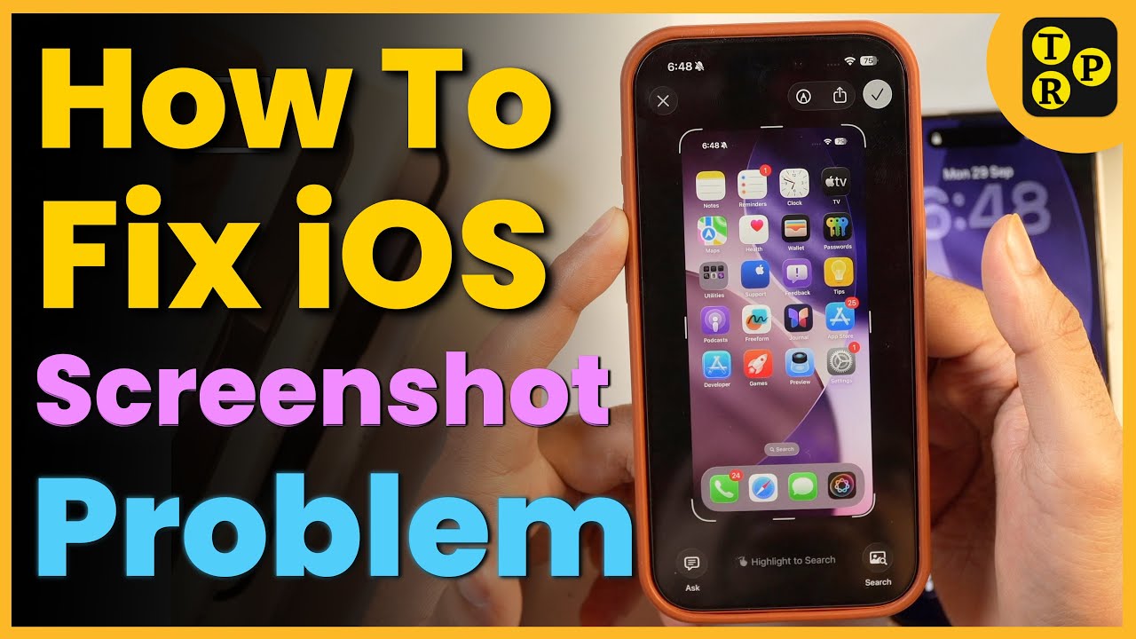 How to Fix iPhone Screenshots Not Working on iOS 26? Fix Screenshot ...