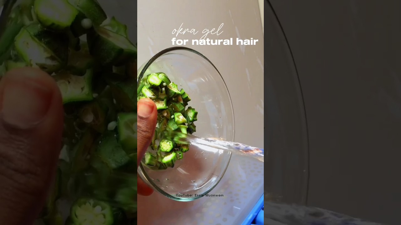okra gel for natural hair - YouTube