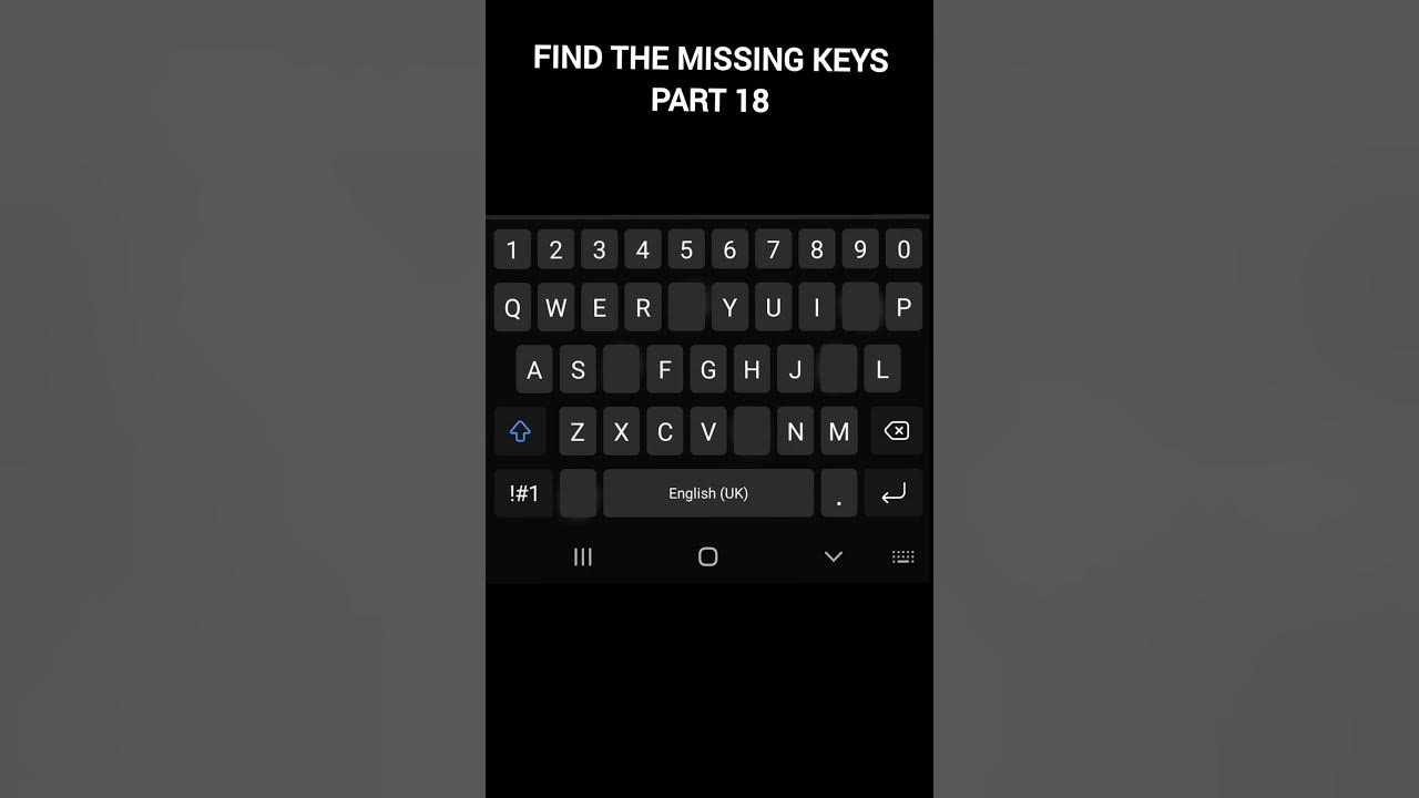 Find The Missing Keys Part 18 Shorts Youtube