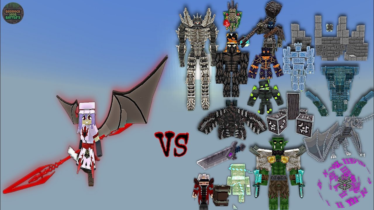 Remilia vs Total Carnage Bosses | Minecraft Bedrock | Mob Battle - YouTube