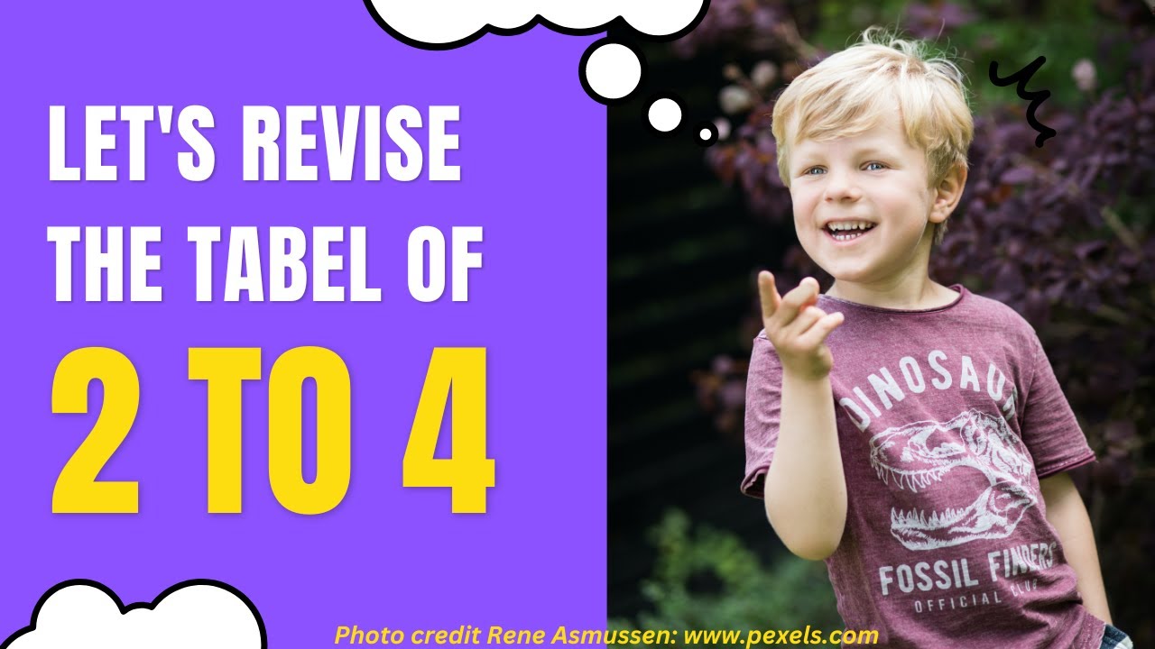 Learn and Revise - Table of 2 to 4, Multiplication Table of 2 to 4 ...
