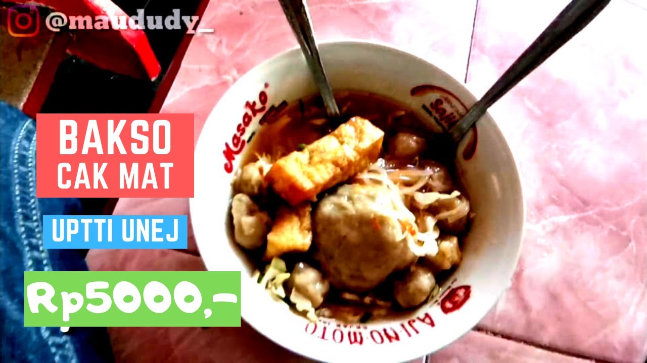 Bakso Cak Mat UPTTI UNEJ | Kulineran Mahasiswa Jember - YouTube
