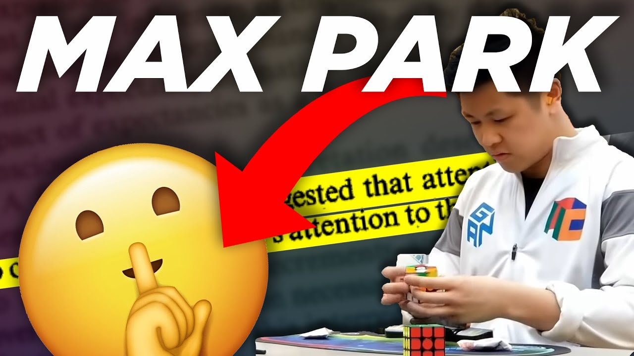 Max Park's Secret to Cubing 🤫 The science behind "Don't Think, Just ...