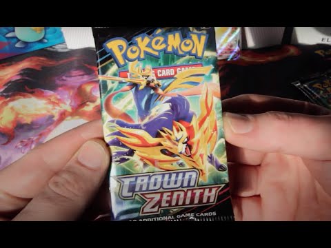 Crown Zenith Dud Pack # 2 From Pikachu V-max box - YouTube