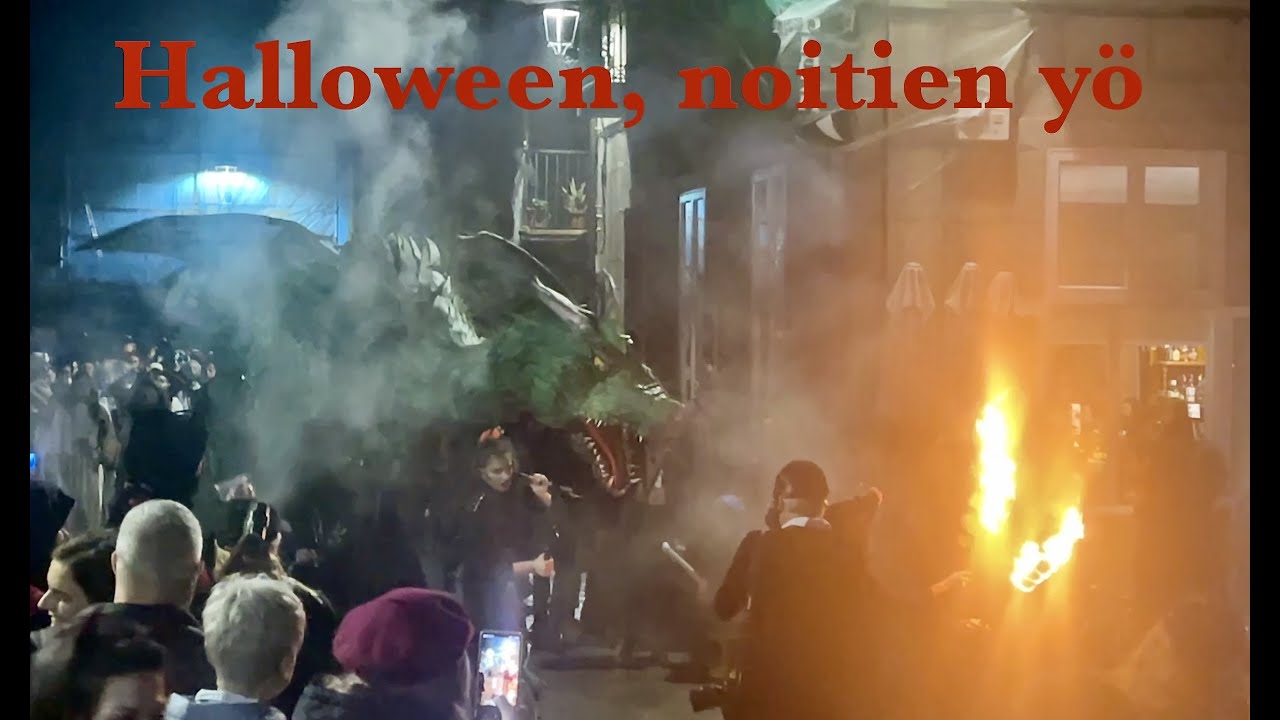 Halloween paikassa Ribadavia, Espanja - YouTube