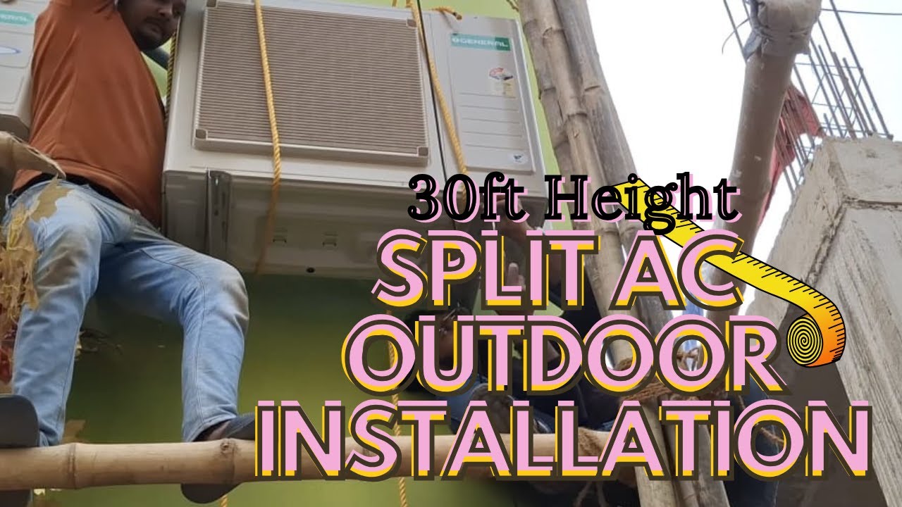 30 Feet Up: Installing the Coolest O-General AC! - YouTube