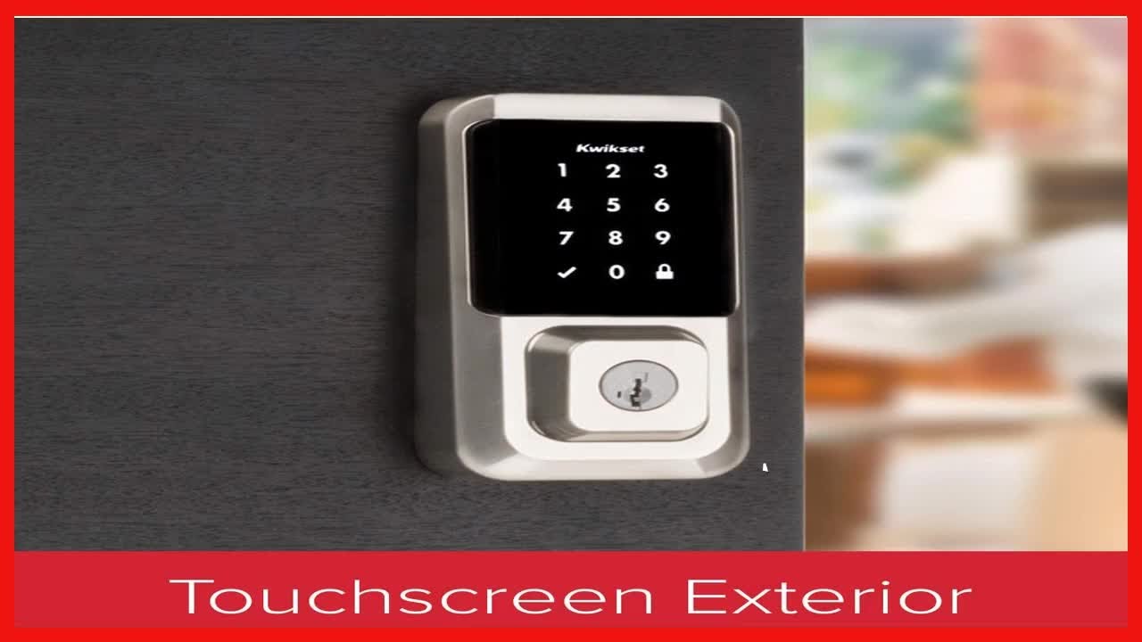 Kwikset 99390-001 Halo Wi-Fi Smart Lock Keyless Touchscreen Deadbolt ...