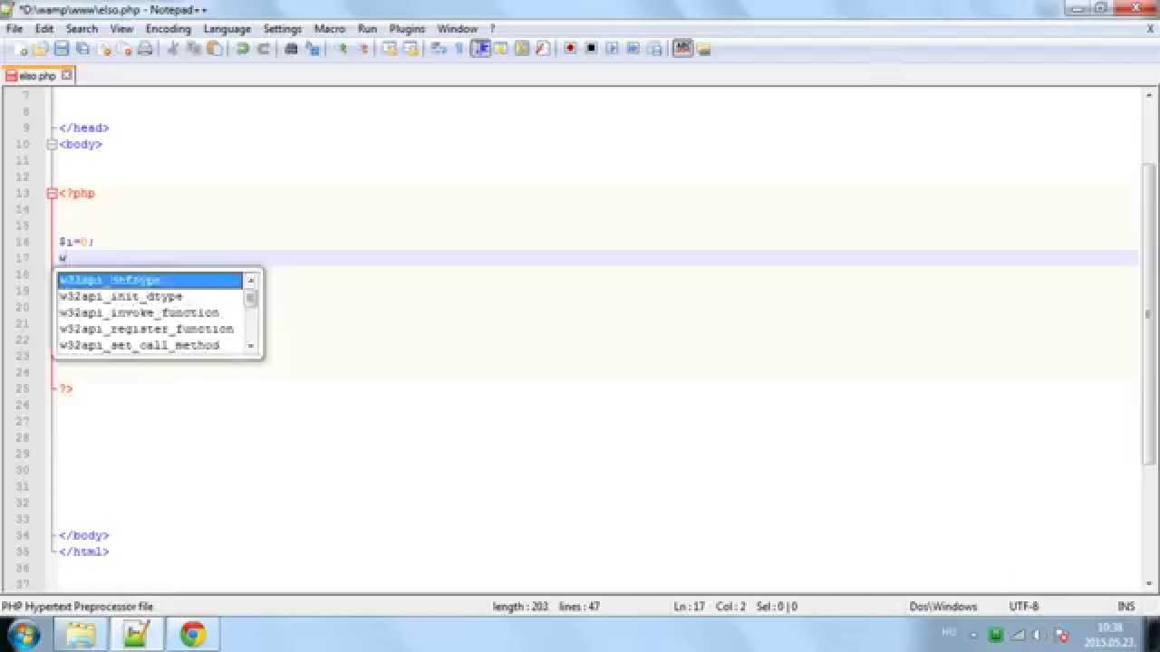 PHP alapok 6- A while ciklus - YouTube