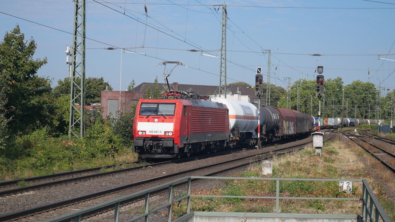 Eisenbahnverkehr in Viersen Mit Br 186 193 189 275 482 1428 429 406 ...