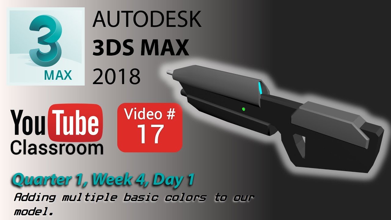 3DS Max 2018 Class #17 (Simple coloring and selection tricks) - YouTube
