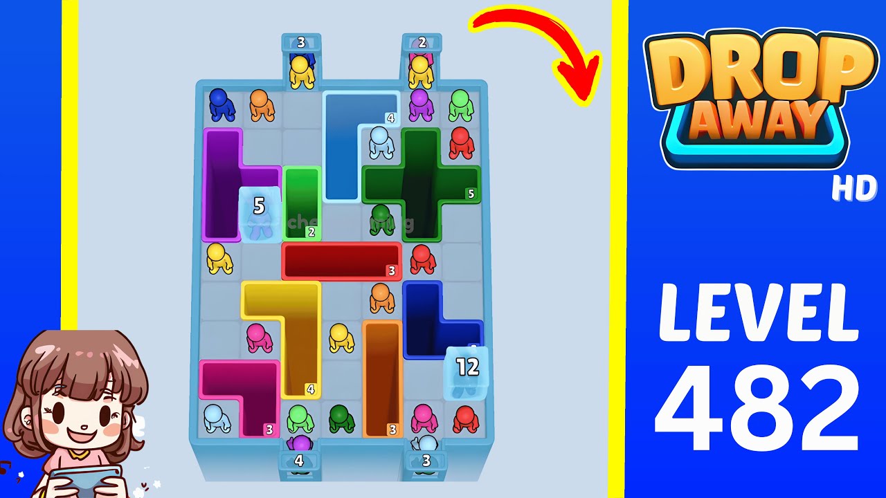 Drop Away Level 482 Solution Walkthrough - YouTube
