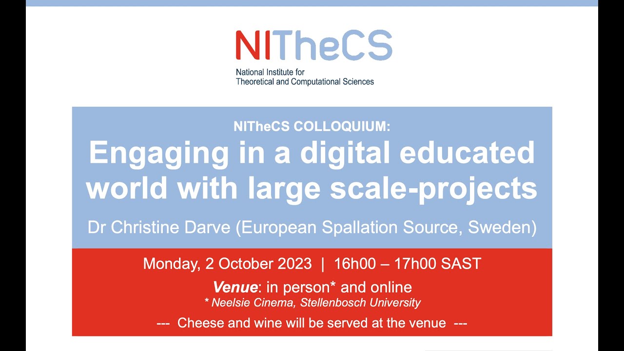 2023-10-02 - NITheCS Colloquium: 'Engaging in a digital educated world ...