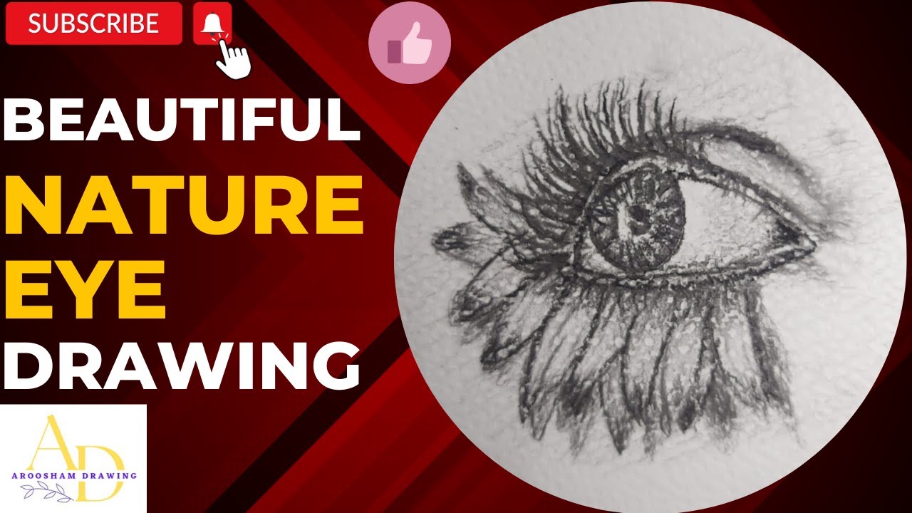 Nature Eye Drawing | How to Draw Pencil Sketch | step by step - YouTube