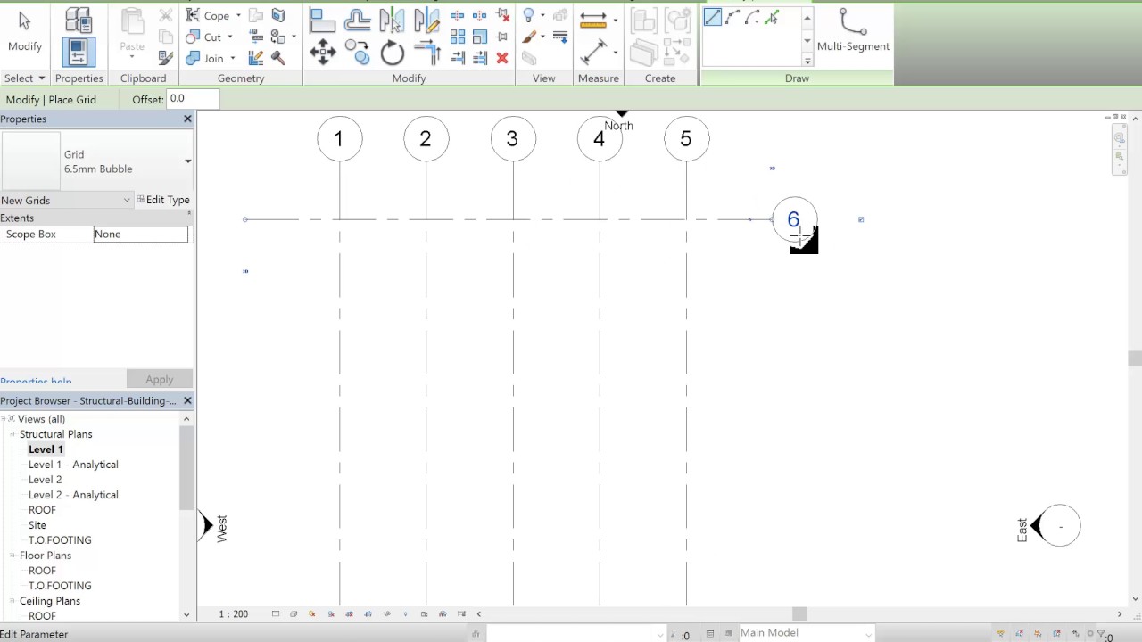 3/40 Revit Structure Grids - พื้นฐาน Revit (โครงสร้าง) - Basic Revit ...