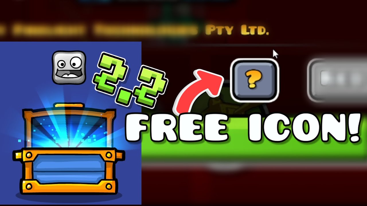 GEOMETRY DASH 2.2 MAIN MENU FREE ICON EASTER EGG - YouTube