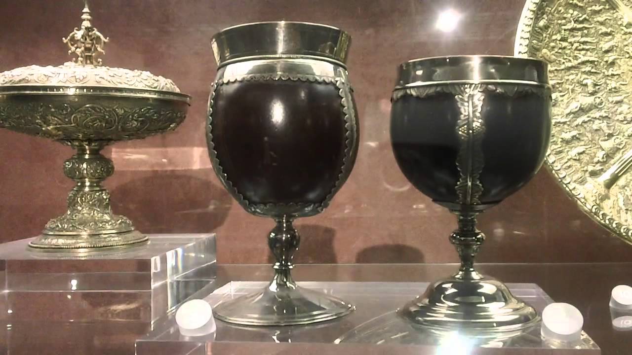 Coconut Cup pairs 16-17th century London MNAA National Museum of Anciet ...